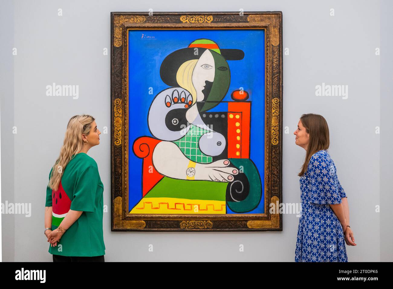 London, Großbritannien. Oktober 2023. Pablo Picassos Meisterwerk Femme à la Montre von 1932, das ...