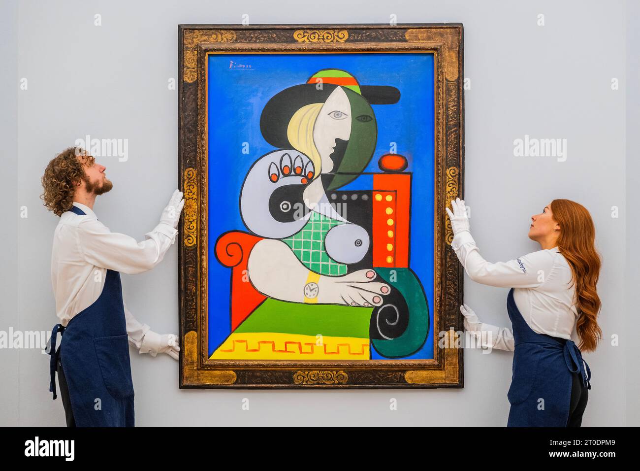 London, Großbritannien. Oktober 2023. Pablo Picassos Meisterwerk Femme à la Montre von 1932, das ...