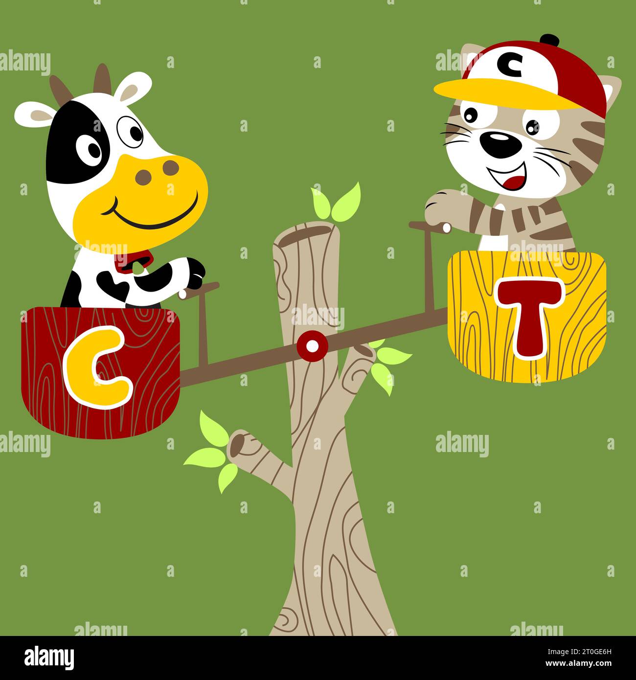 Baum wippe Stock-Vektorgrafiken kaufen - Alamy