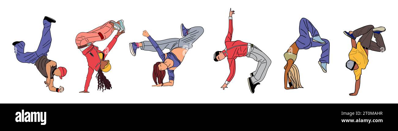 Teenage girl in trendy hip hop Stock-Vektorgrafiken kaufen - Alamy