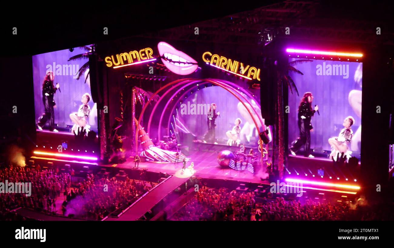 Inglewood, Kalifornien, USA 5. Oktober 2023 Singer Pink und Sängerin ...