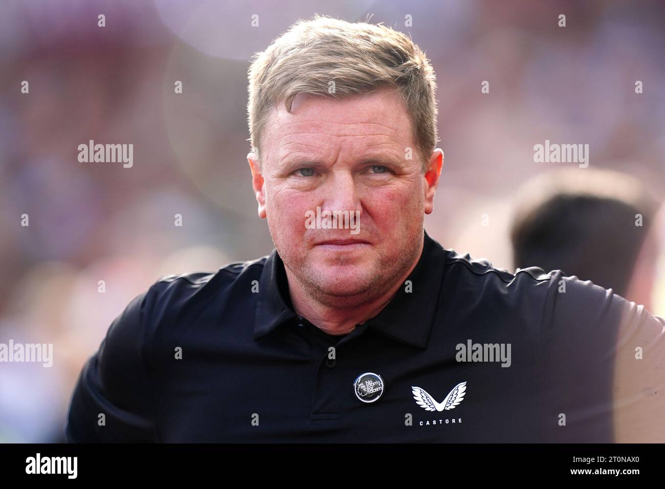 Eddie Howe, Trainer von Newcastle United, vor dem Spiel der Premier ...