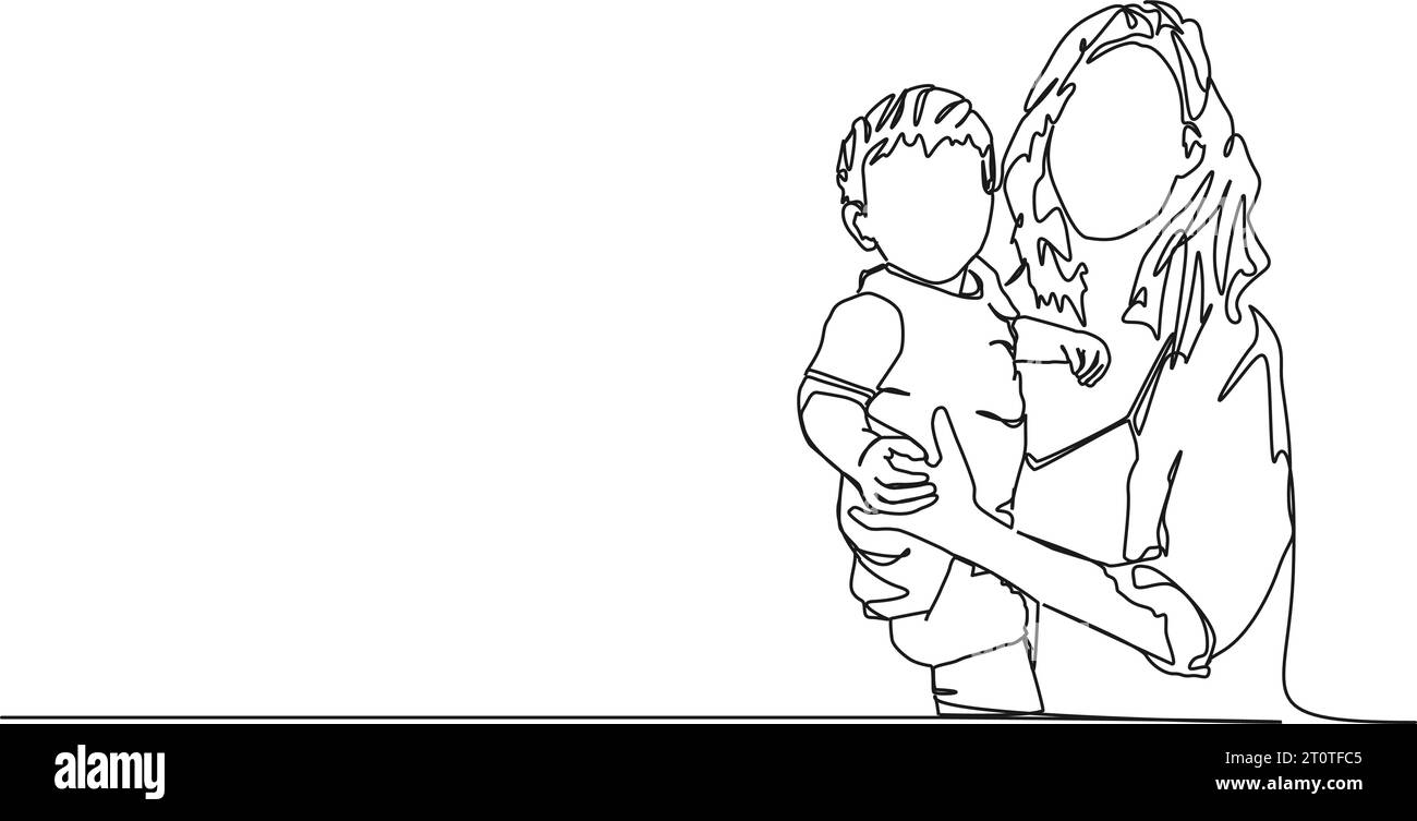 Alleinerziehende mutter und sohn Schwarzweiß-Stockfotos und -bilder - Alamy