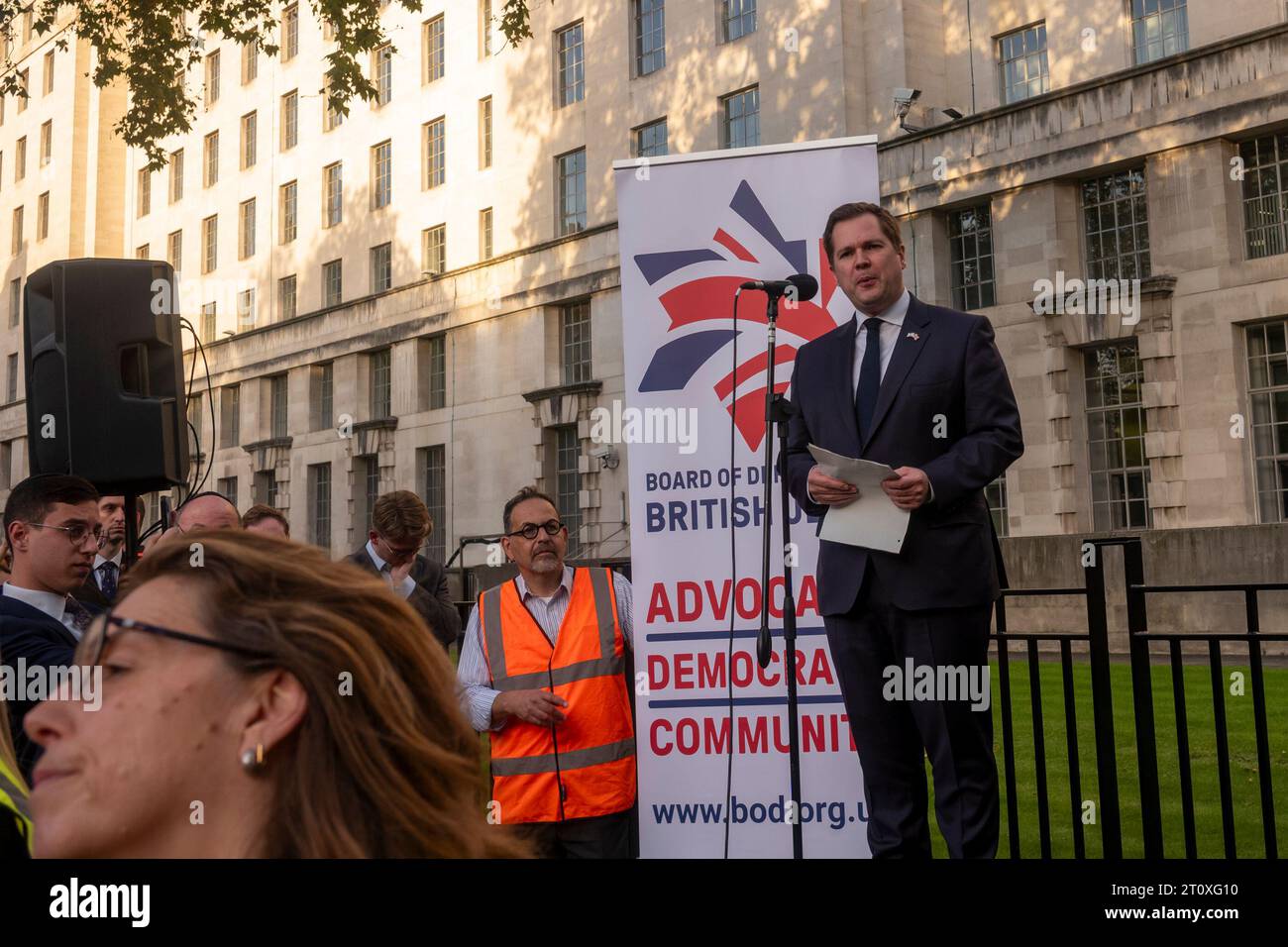 Whitehall, London. Oktober 2023. Robert Jenrick, Einwanderungsminister ...