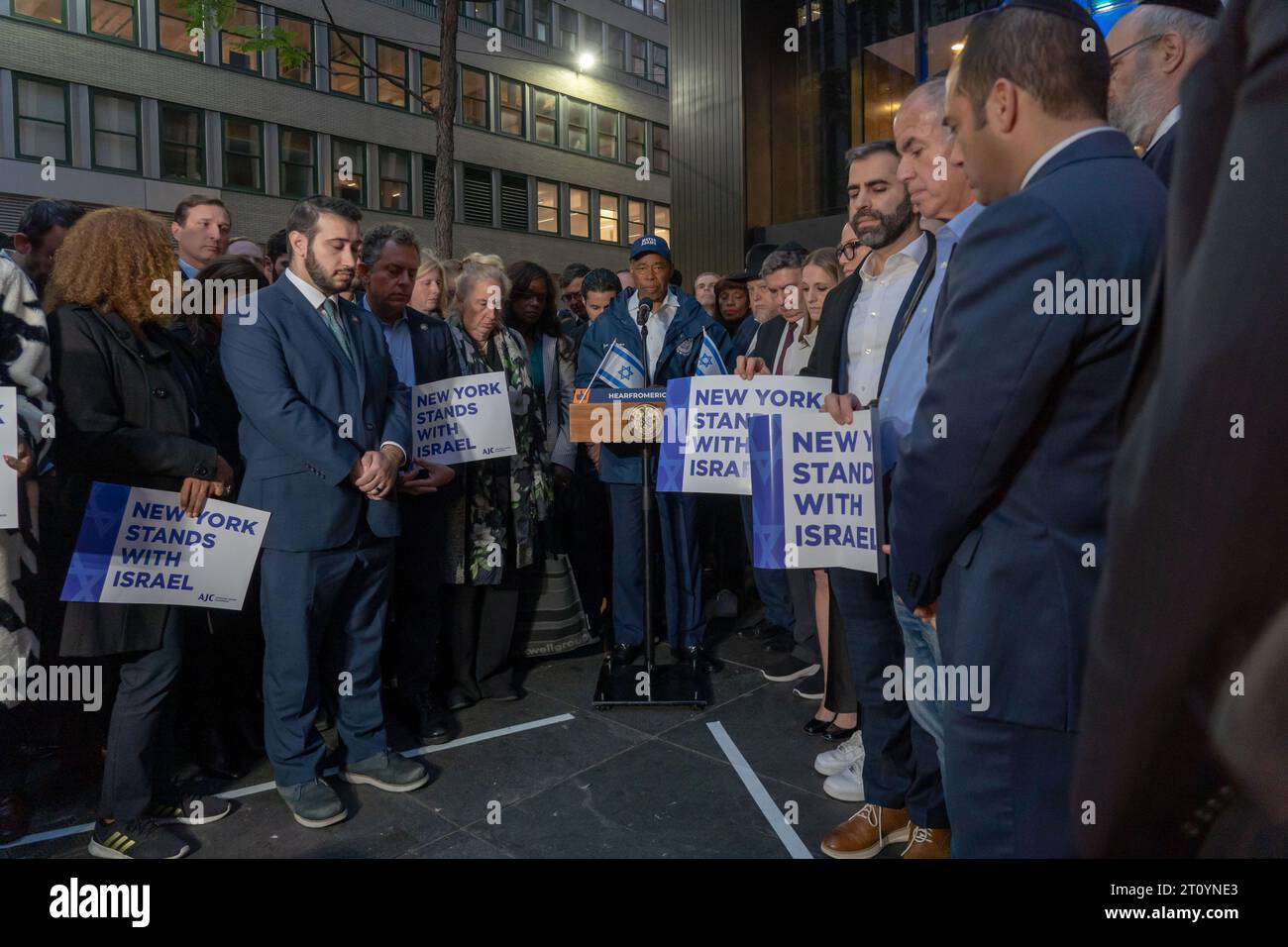 New York, USA. Oktober 2023. Der Bürgermeister von New York City, Eric ...