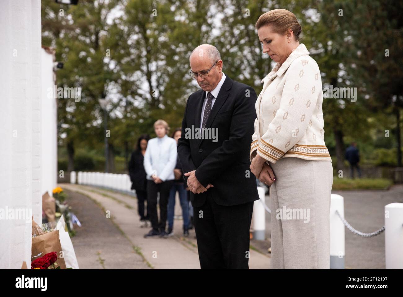 Premierminister Mette Frederiksen (S) von Dänemark legt am Dienstag ...