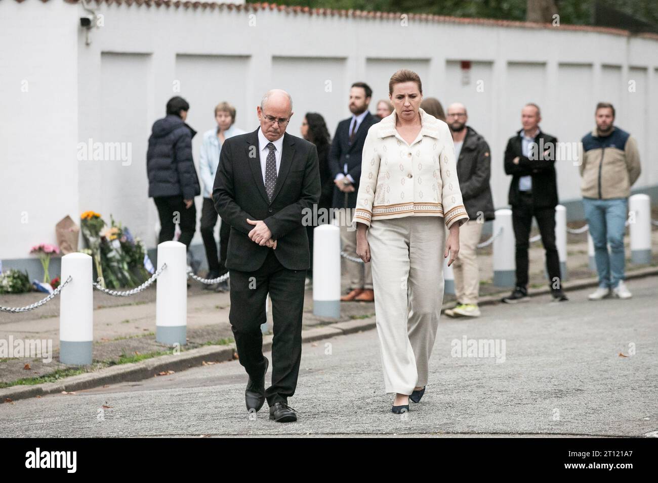 Premierminister Mette Frederiksen (S) von Dänemark legt am Dienstag ...