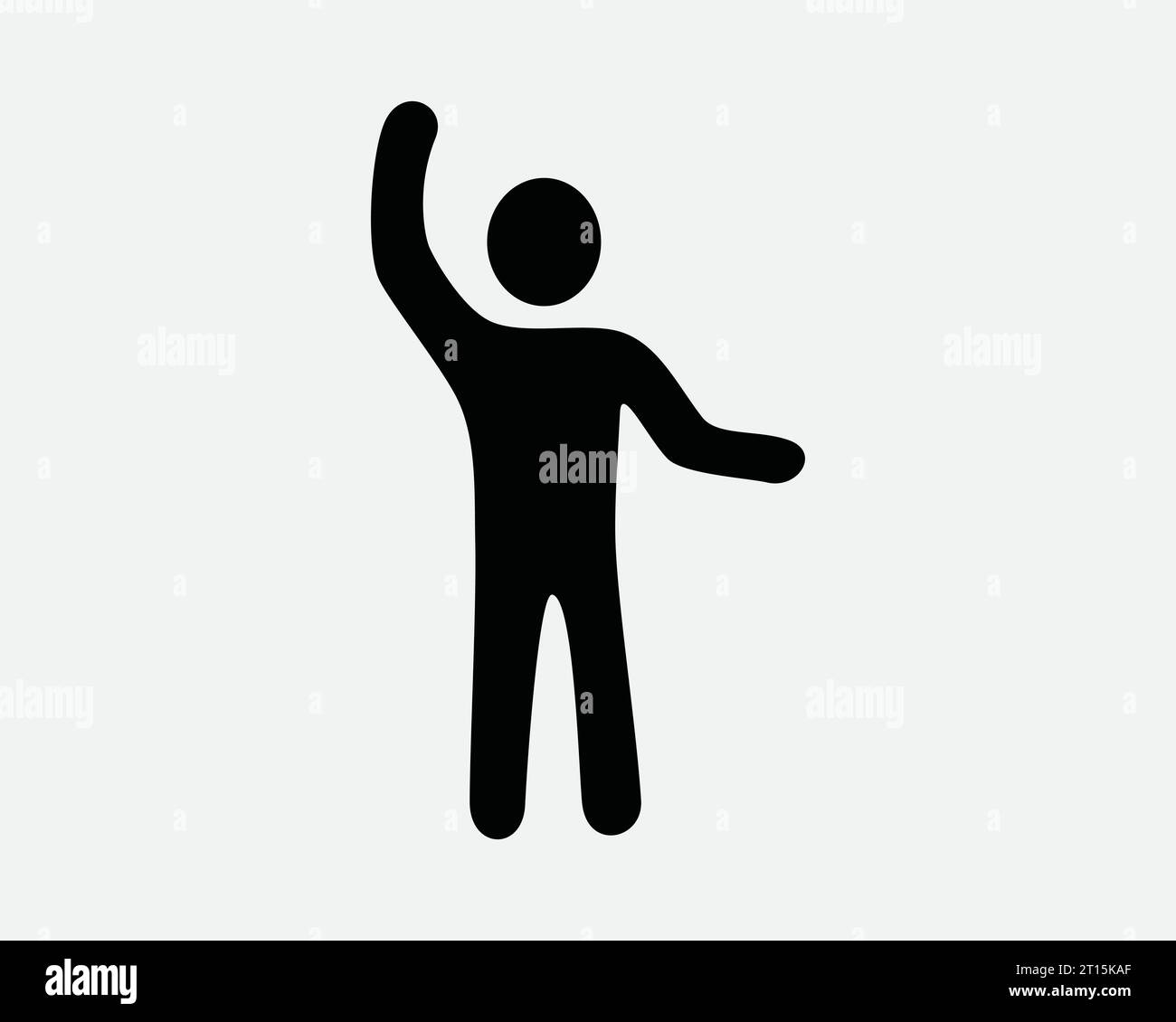 Mann dehnen Icon Zeichen Symbol Stick Figur männliche Männer Geste ...