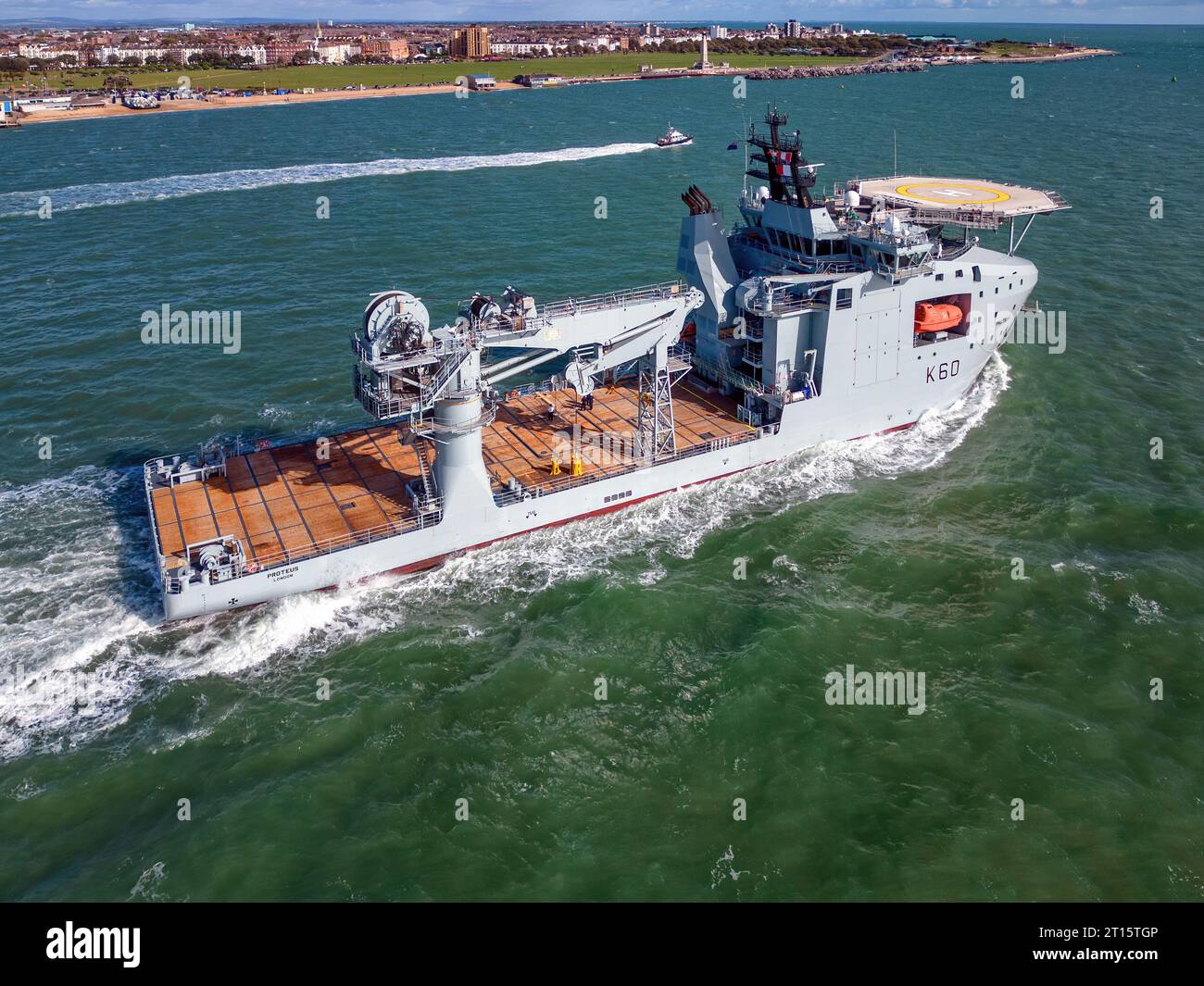 Die RFA Proteus (K60) ist ein Multi-Role Ocean Surveillance Ship, das ...
