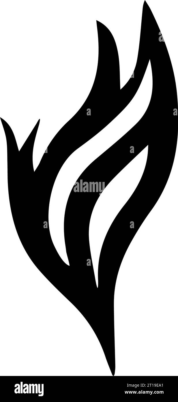 Eine Reihe von Piktogrammen zeigt Symbole zum Thema Feuer. Das Bild ...