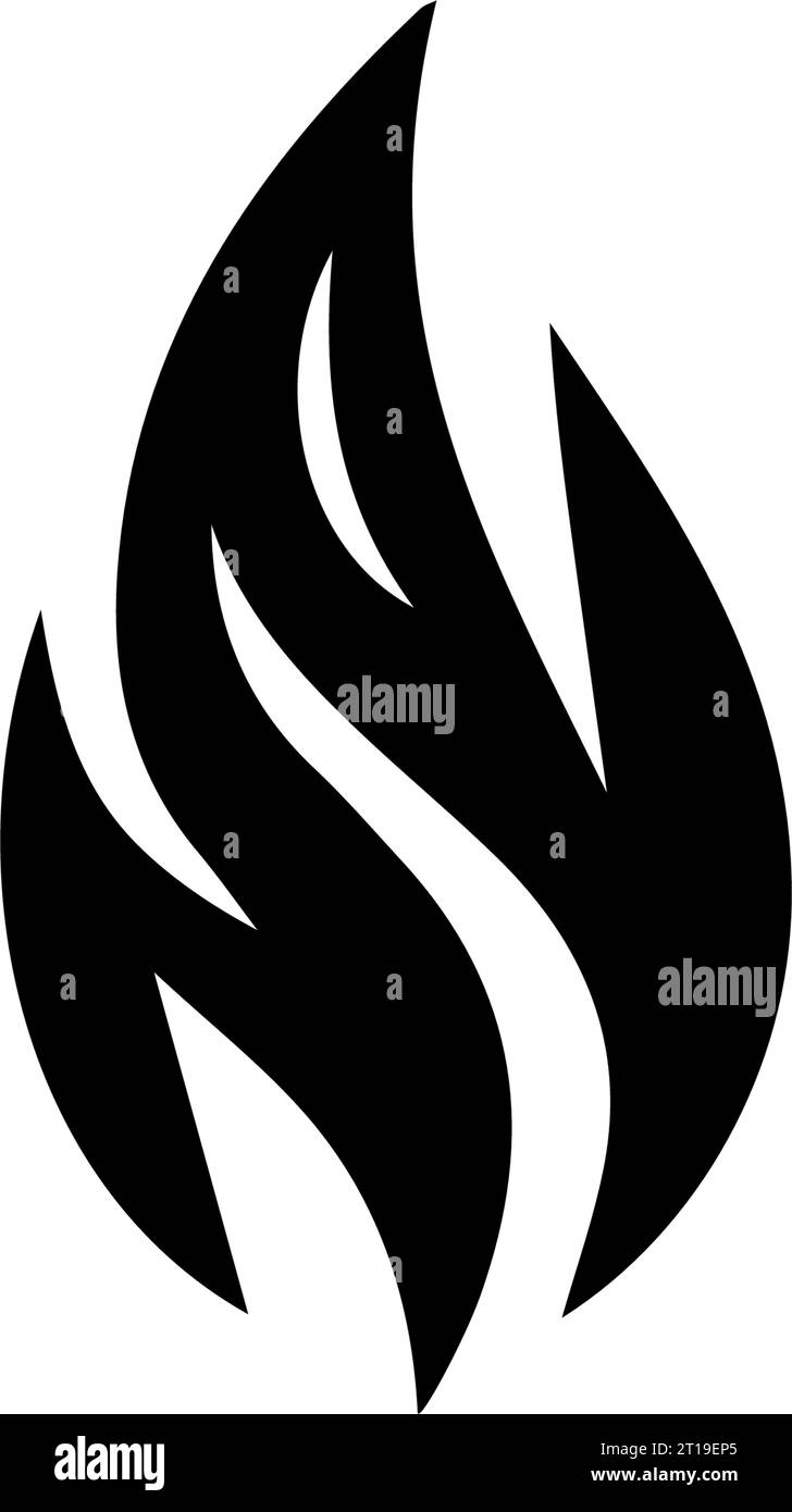 Eine Reihe von Piktogrammen zeigt Symbole zum Thema Feuer. Das Bild ...