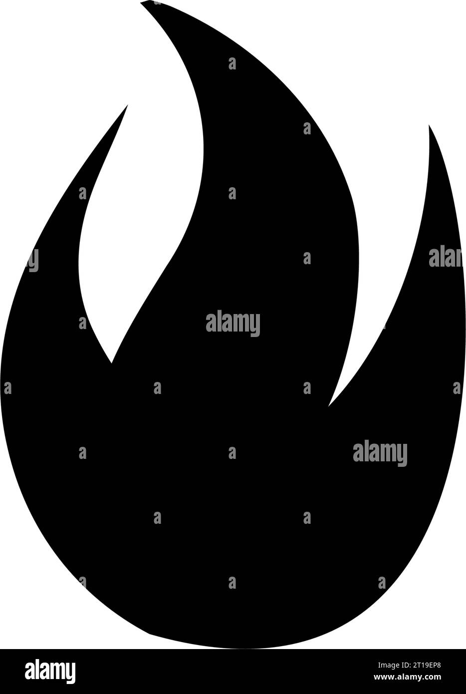 Eine Reihe von Piktogrammen zeigt Symbole zum Thema Feuer. Das Bild ...