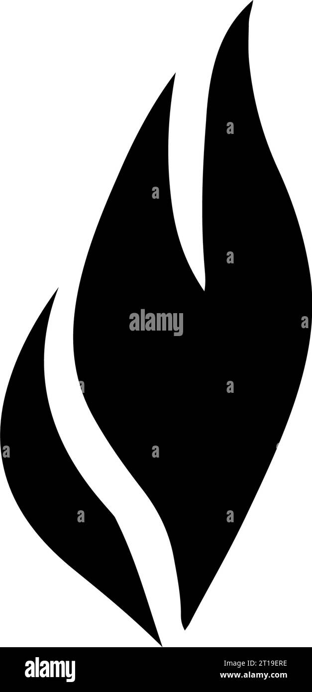 Eine Reihe von Piktogrammen zeigt Symbole zum Thema Feuer. Das Bild ...