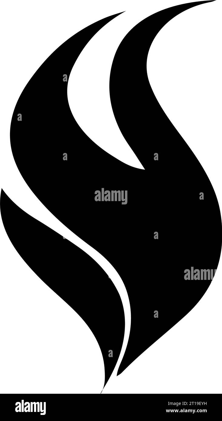 Eine Reihe von Piktogrammen zeigt Symbole zum Thema Feuer. Das Bild ...