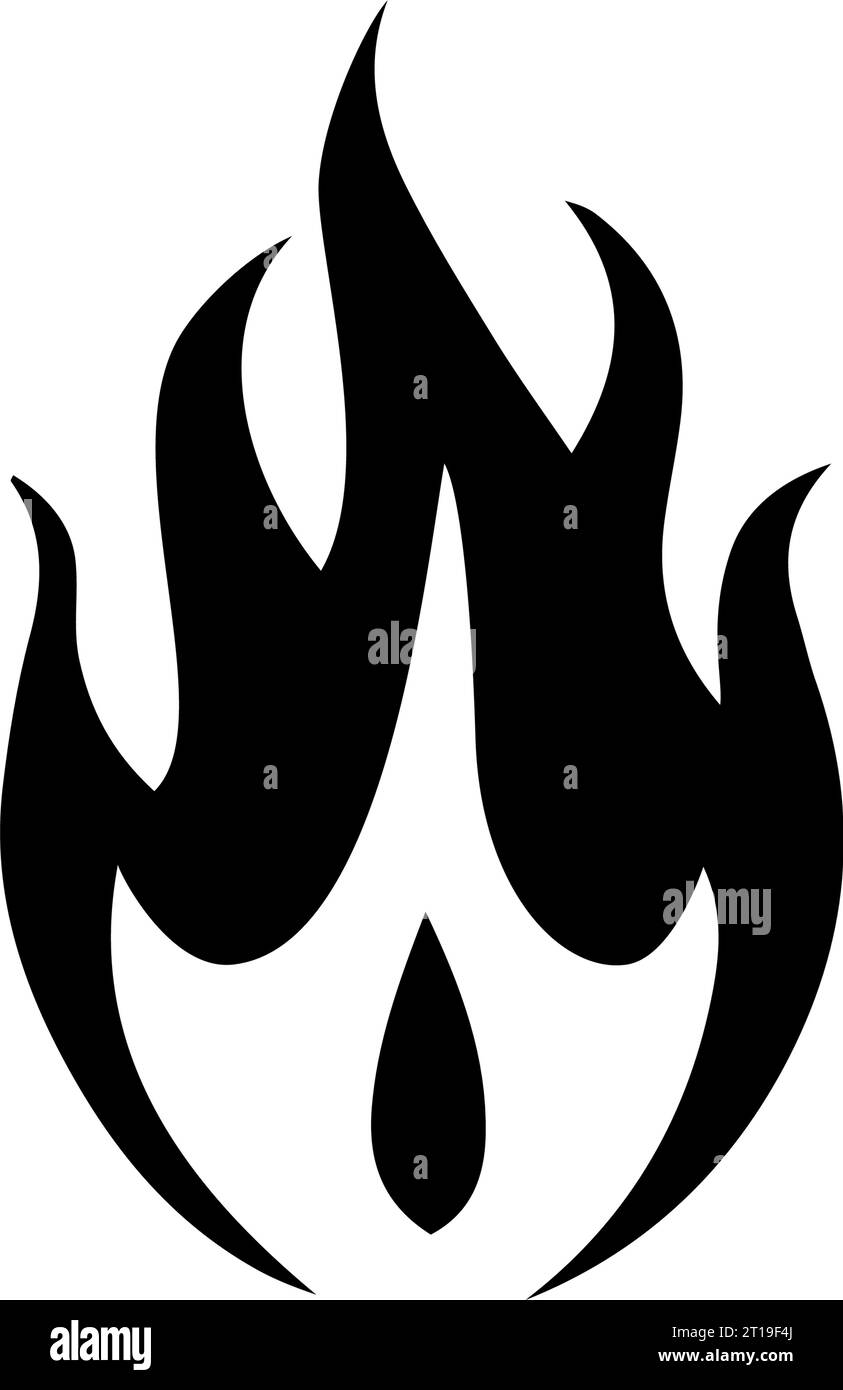 Eine Reihe von Piktogrammen zeigt Symbole zum Thema Feuer. Das Bild ...