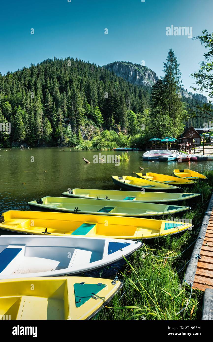 Roter See in den Karpaten, Siebenbürgen, Rumänien Stockfotografie - Alamy