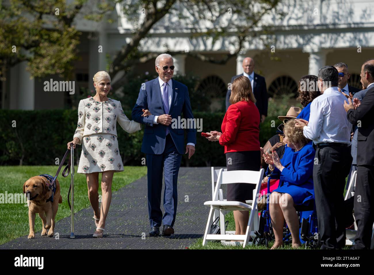 Präsident Joe Biden und die Schauspielerin und Aktivistin für ...