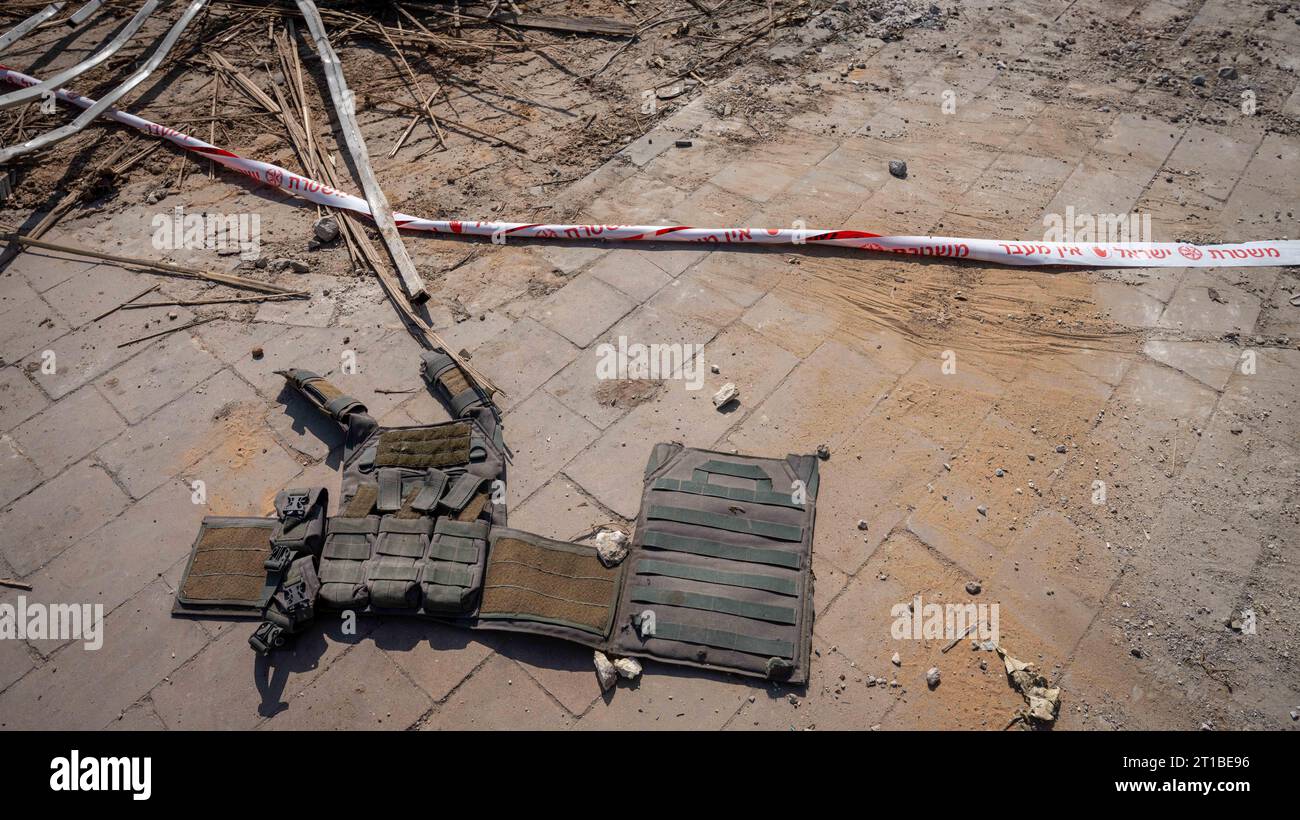 Sderot, Israel. Oktober 2023. Die Polizeistation in Stroud City war ...