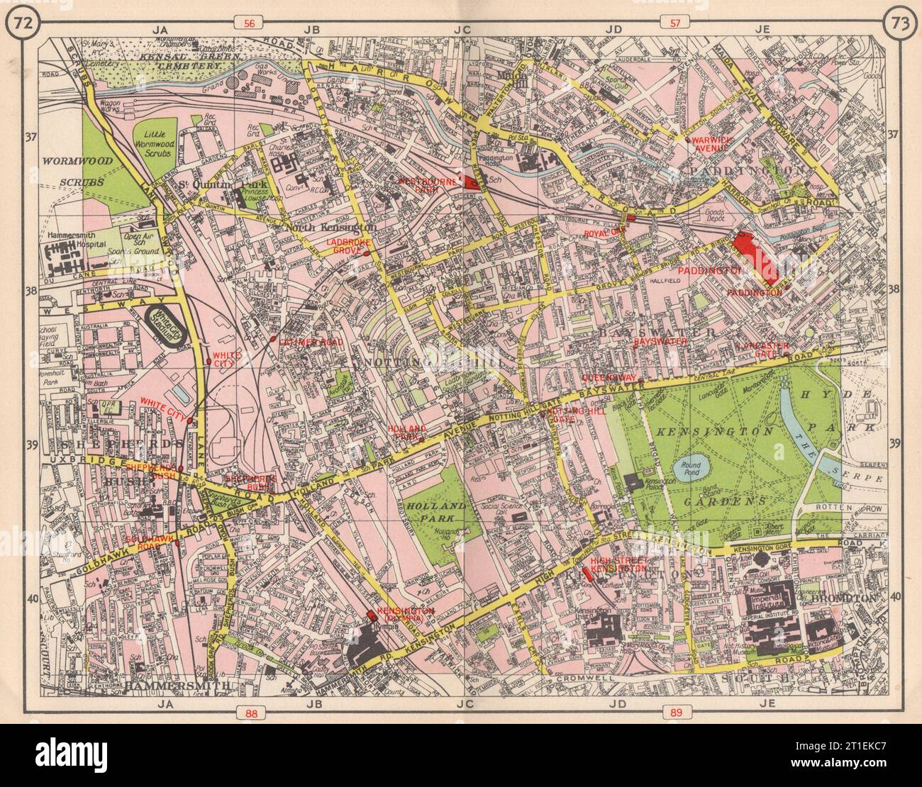 London paddington map -Fotos und -Bildmaterial in hoher Auflösung – Alamy