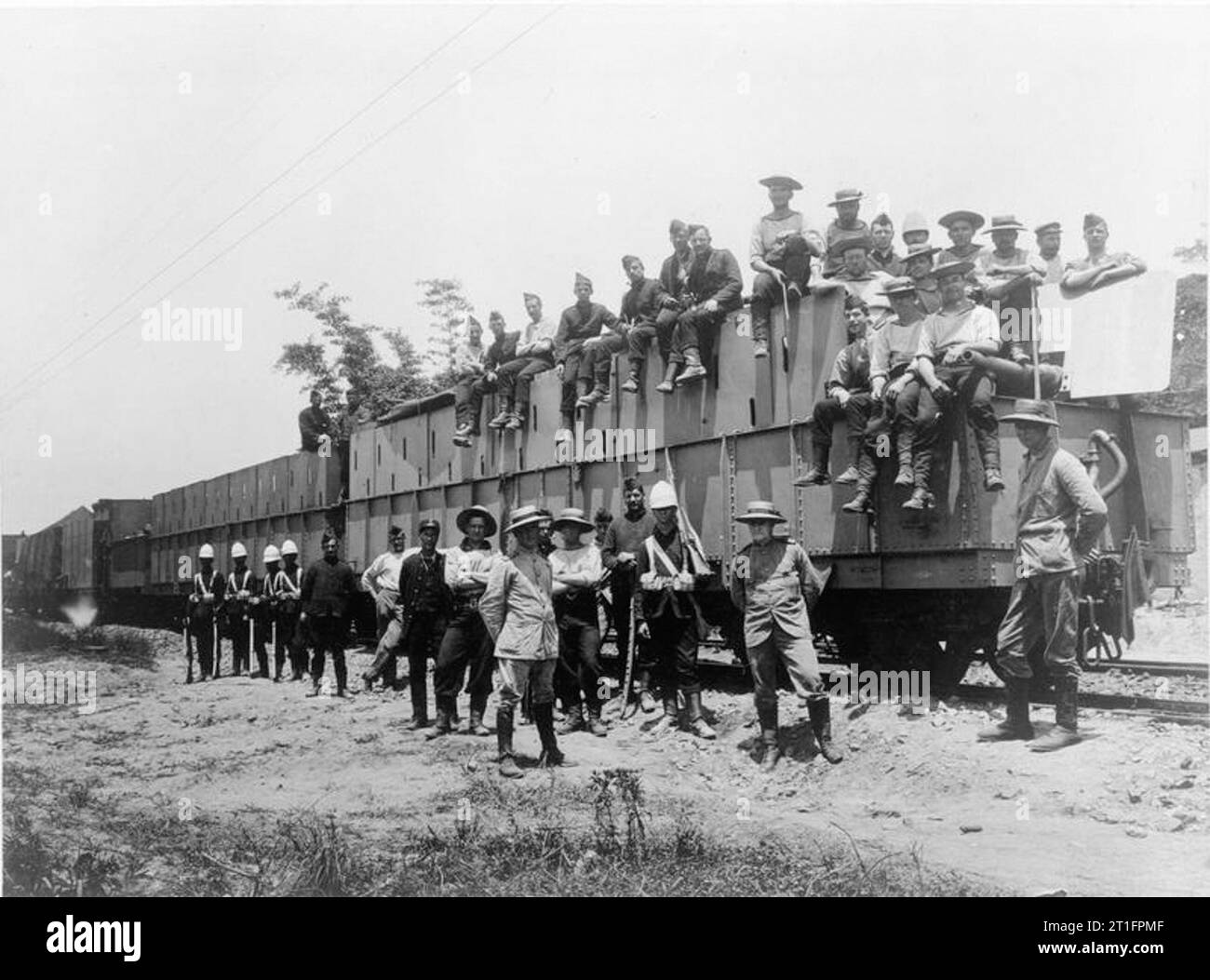 Die Royal Navy 1899 - 1902 Zug besetzt von den Männern von HMS FORTE ...