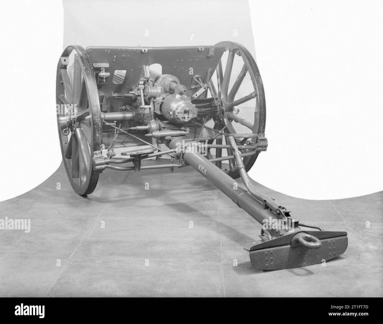 Der 13 Pfünder Mk. I Field Gun von 'L' Battery, die am 1. September ...