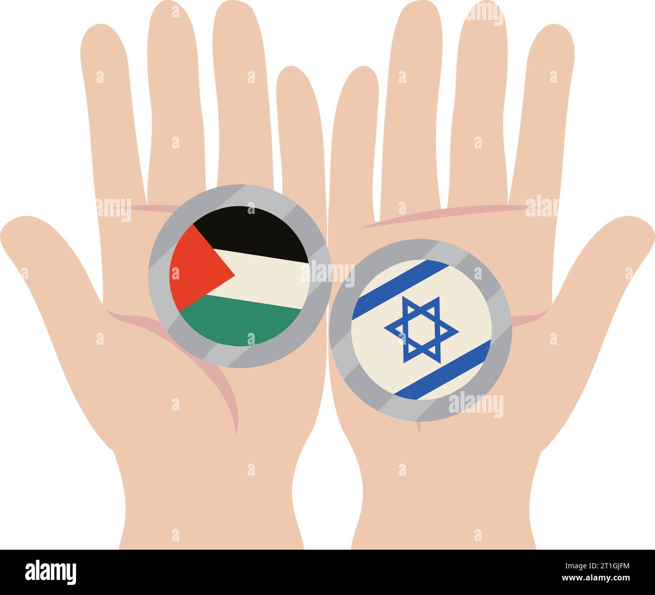 Israel palestine conflict Stock-Vektorgrafiken kaufen - Alamy