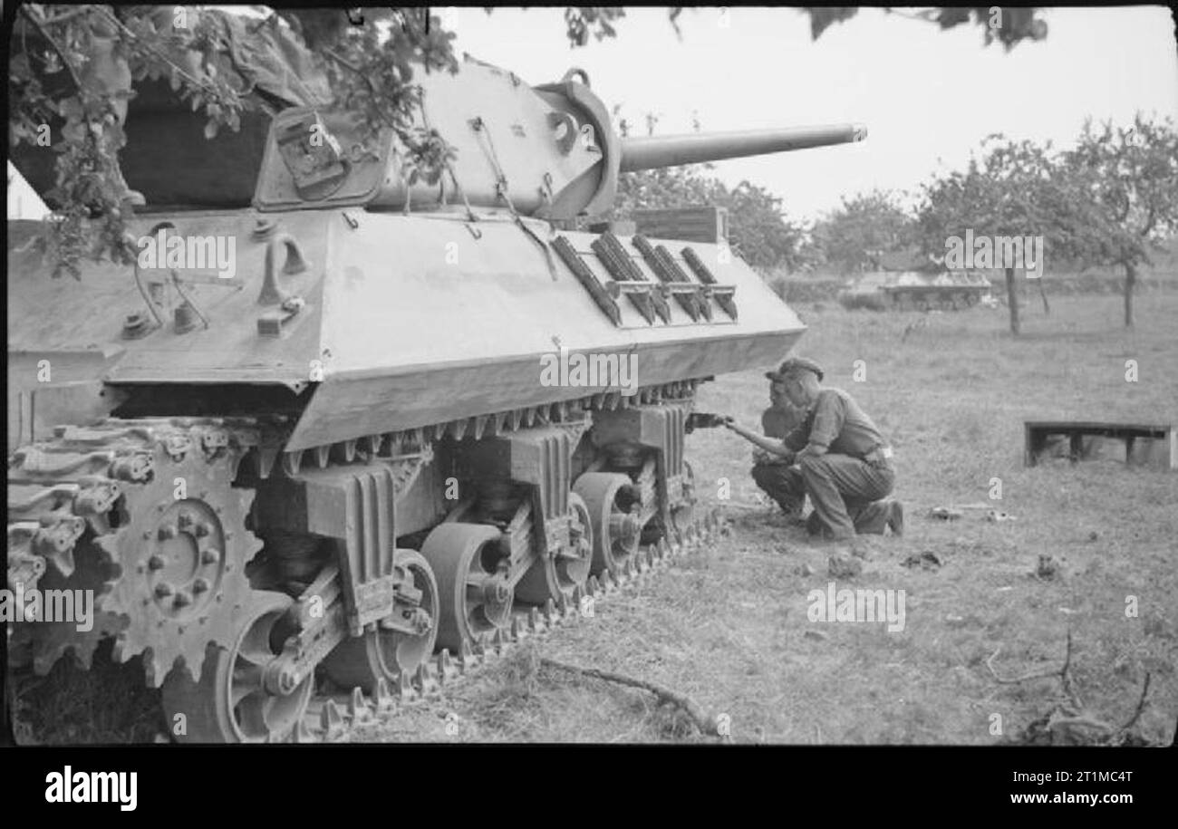 Die britische Armee in der Normandie Kampagne 1944 die Besatzung eines ...