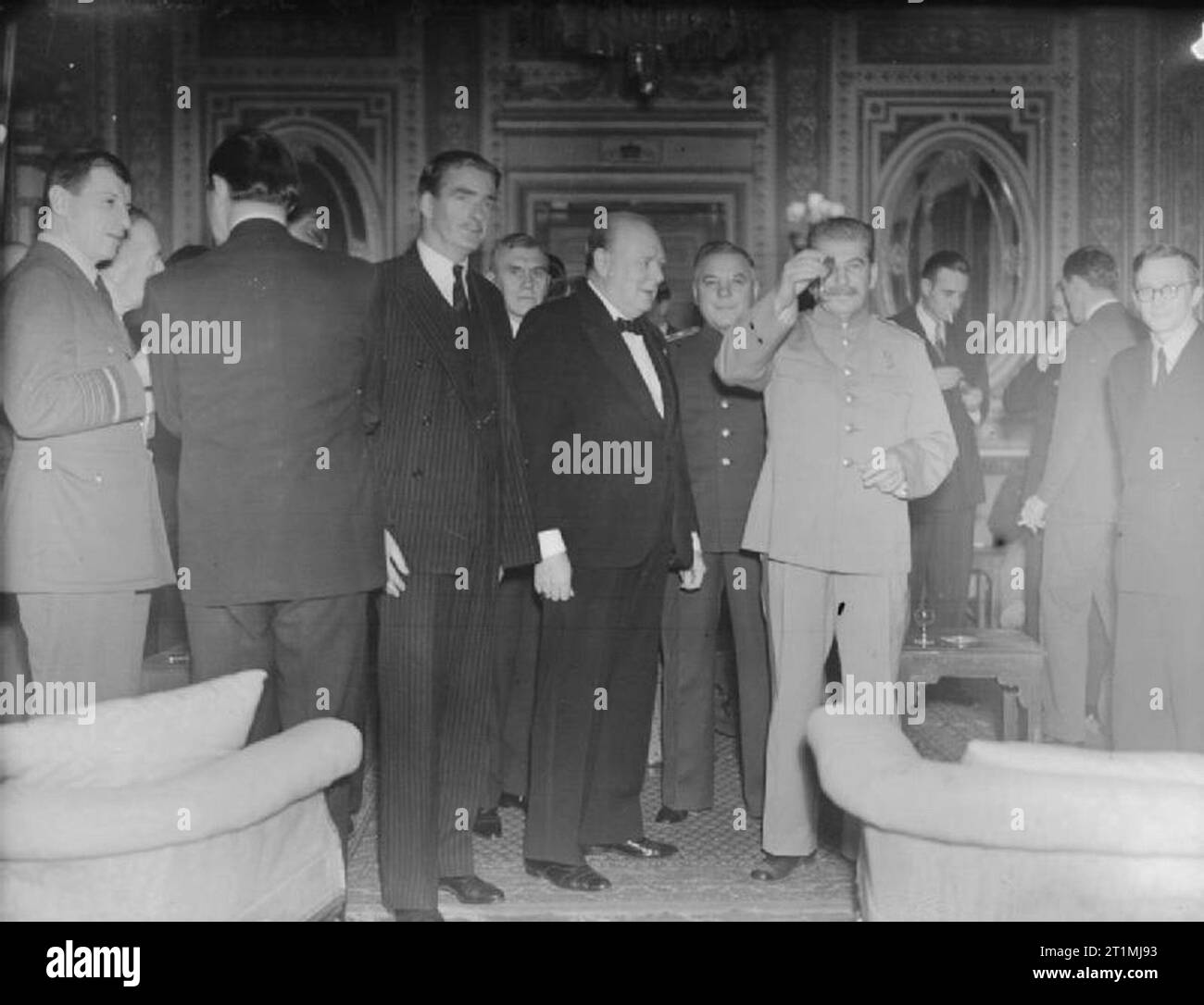 Feierlichkeiten zu markieren Premierminister Churchill's 69. Geburtstag ...