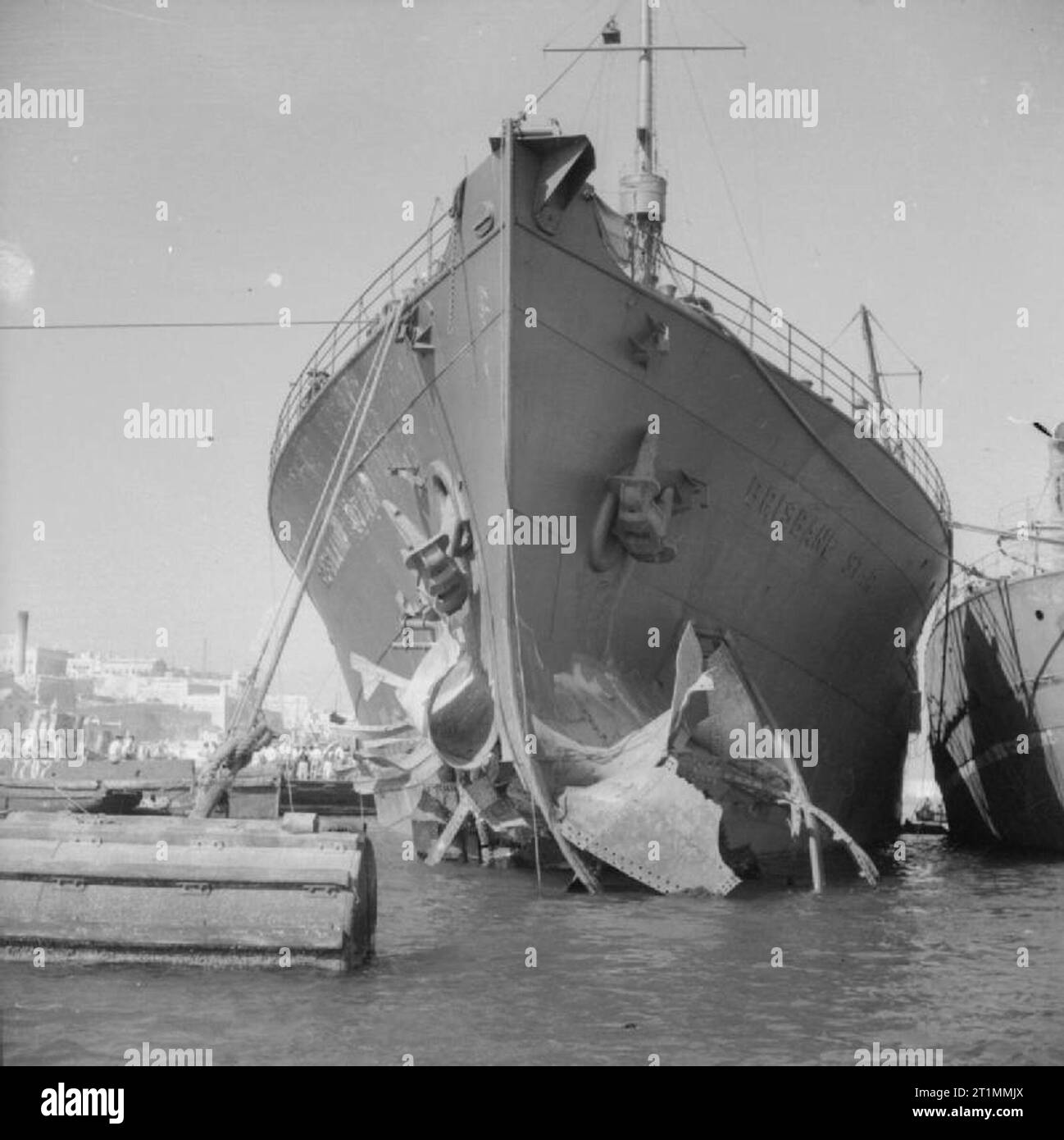 Operation Pedestal, August 1942 15. August: Ankunft der BRISBANE STERN ...