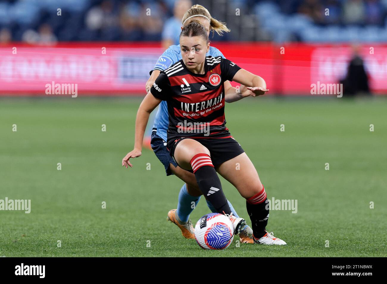 Sydney, Australien. Oktober 2023. Zara Kruger vom Sydney FC tritt am 14 ...