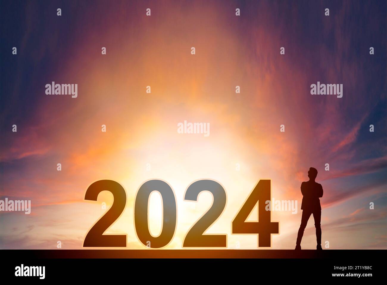 Frohes neues jahr 2024 hintergrund -Fotos und -Bildmaterial in hoher Auflösung – Alamy