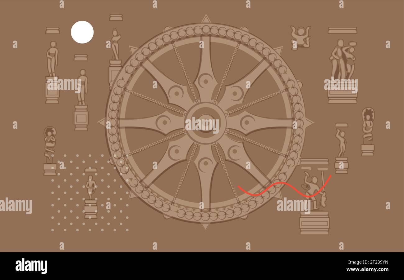 Konark chakra -Fotos und -Bildmaterial in hoher Auflösung – Alamy