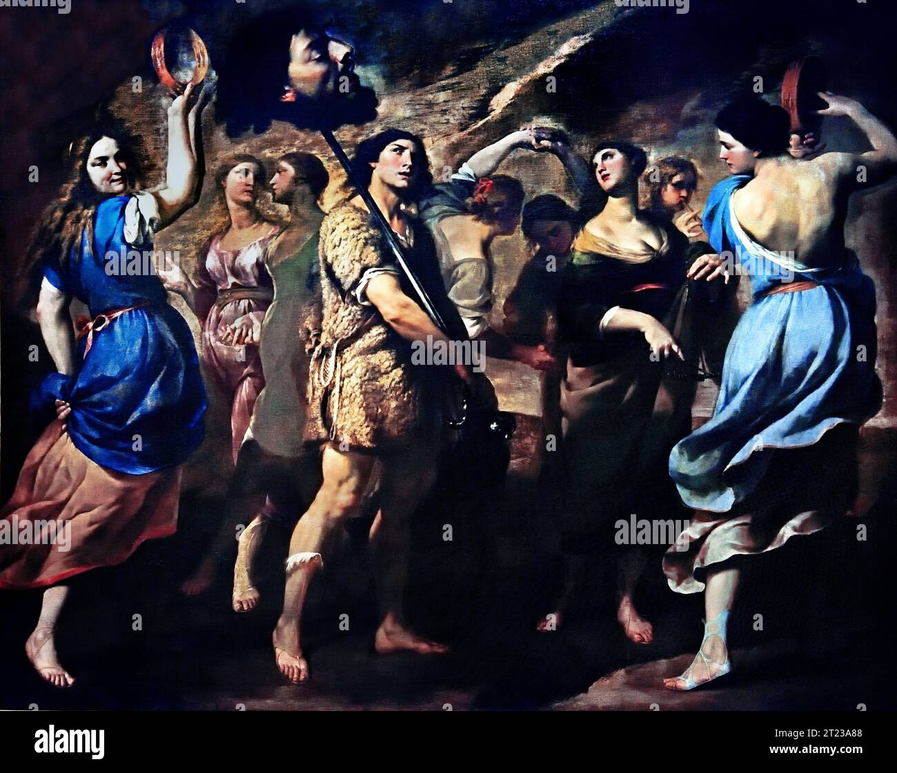 Der Triumph von David Andrea Vaccaroca. 1650-55 Museum, Italien, David ...