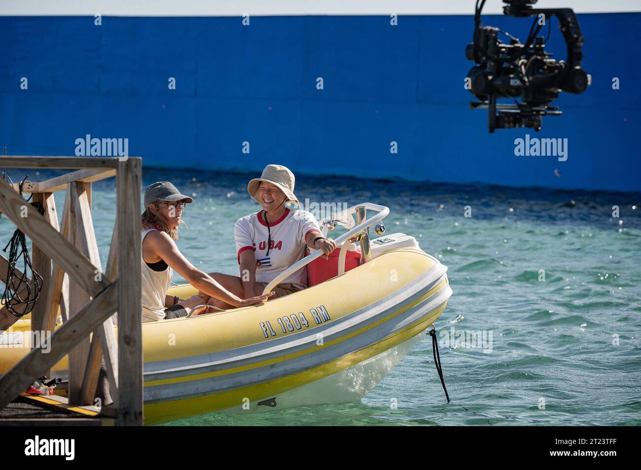 Annette Bening als DIANA NYAD, Jodie Foster als BONNIE STOLL, „Nyad ...