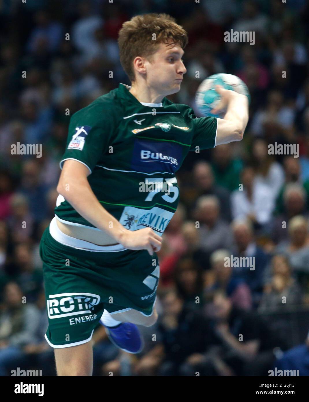 Wetzlar, Buderus Arena, 13.10.23: Domen Novak (Wetzlar) beim 1 ...