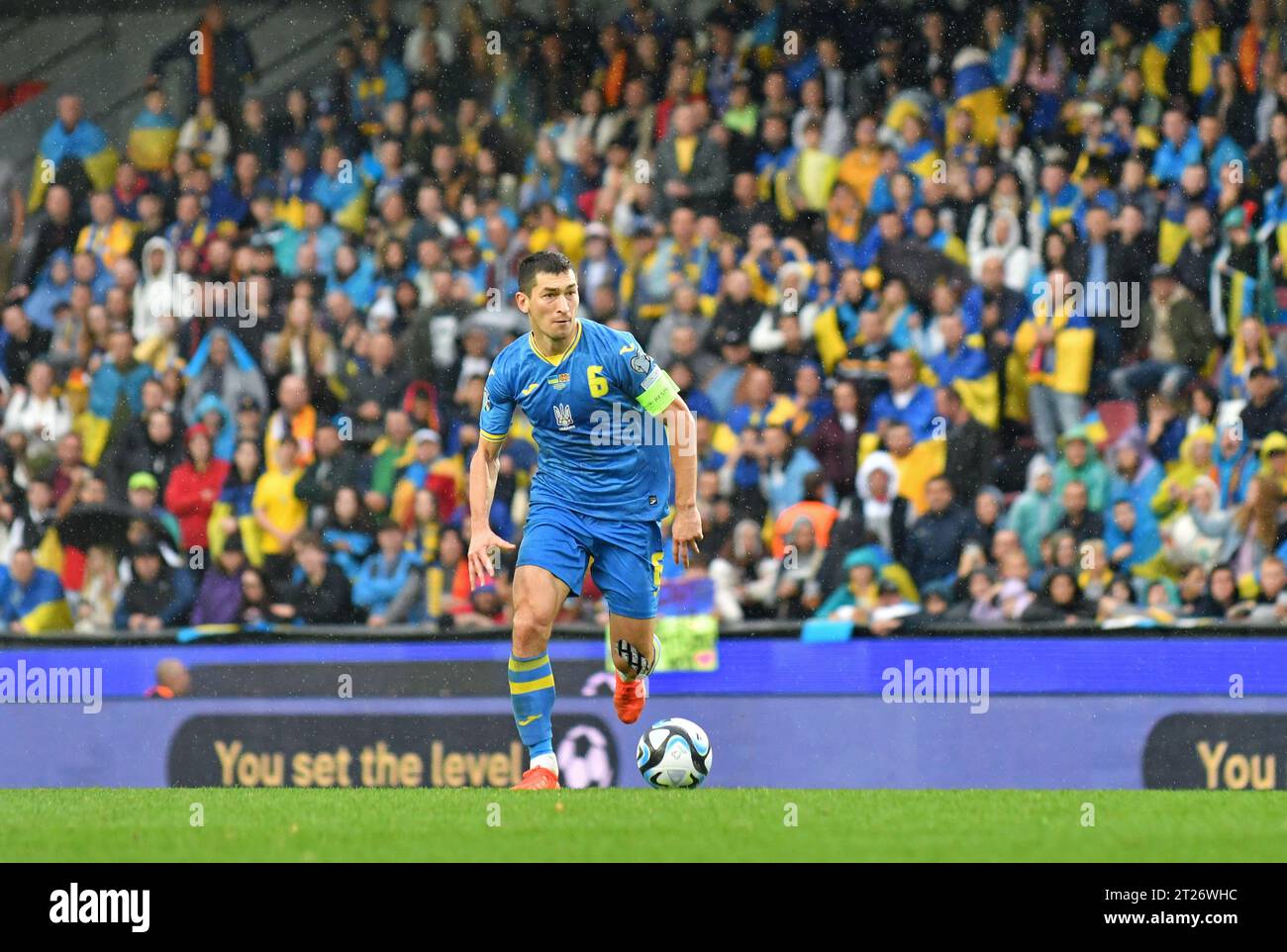 Prag, Tschechien - 14. Oktober 2023: Taras Stepanenko aus der Ukraine ...