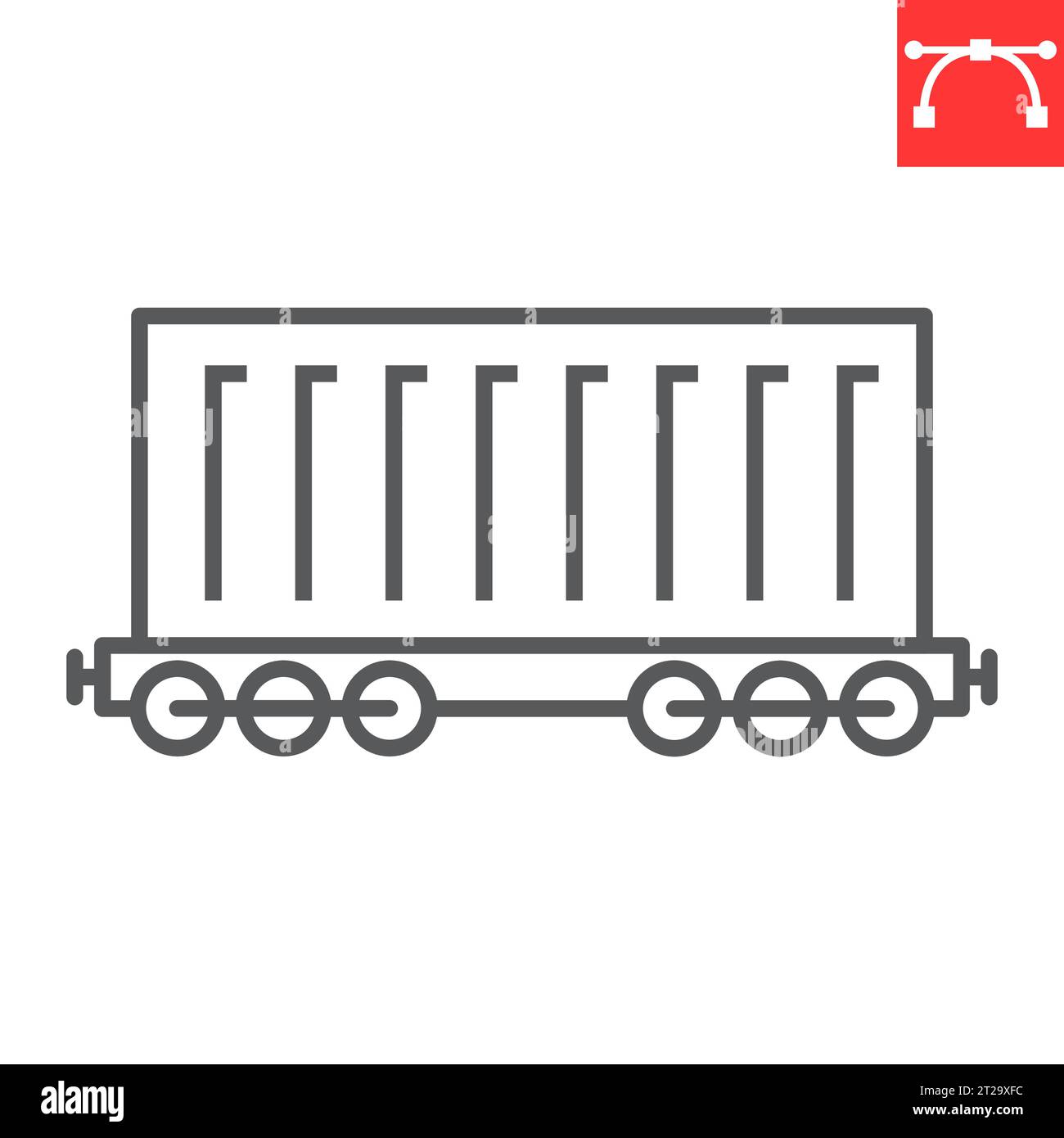 Freight train pictogram Stock-Vektorgrafiken kaufen - Alamy