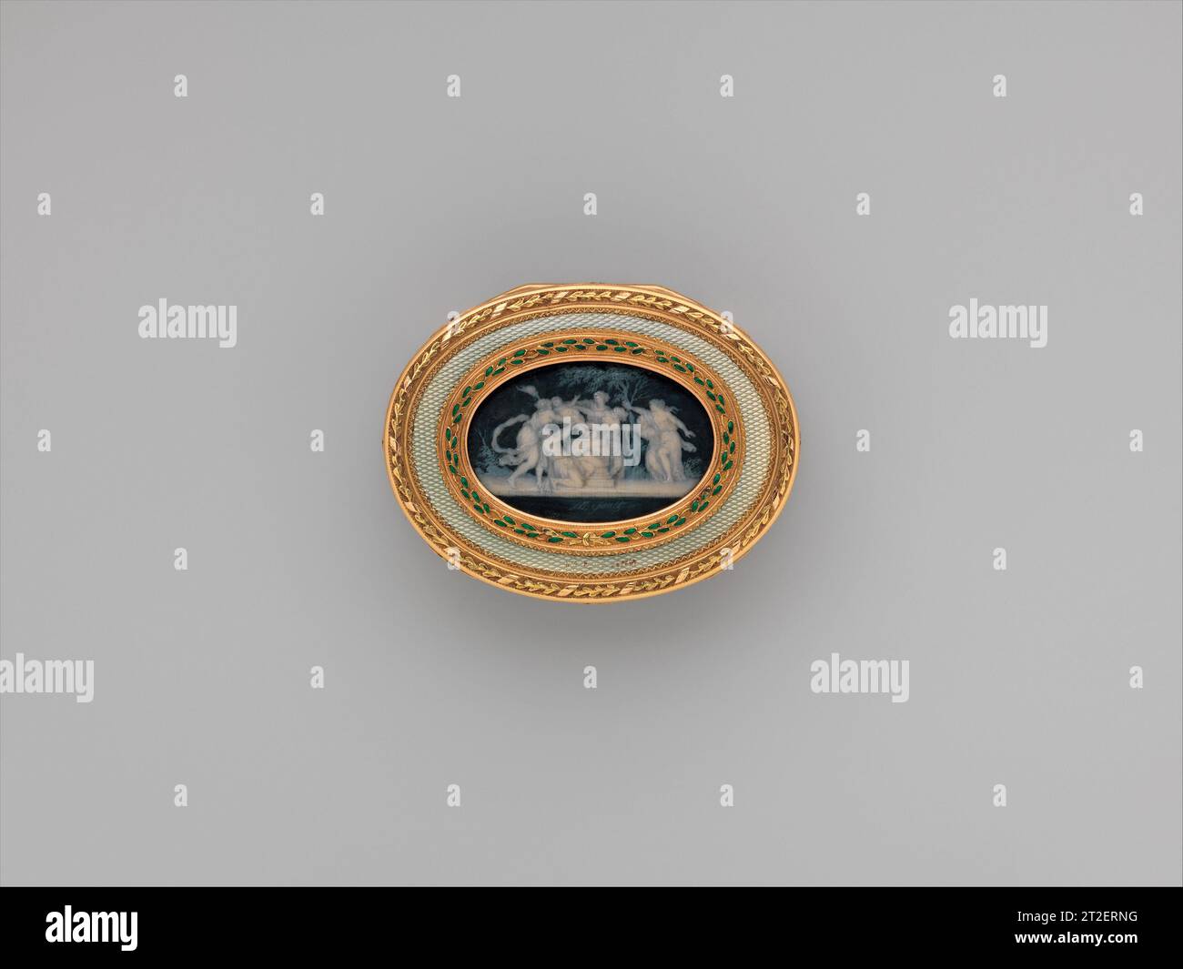 Snuffbox mit sechs Allegorien der Love Miniatures von Jacques Joseph de ...