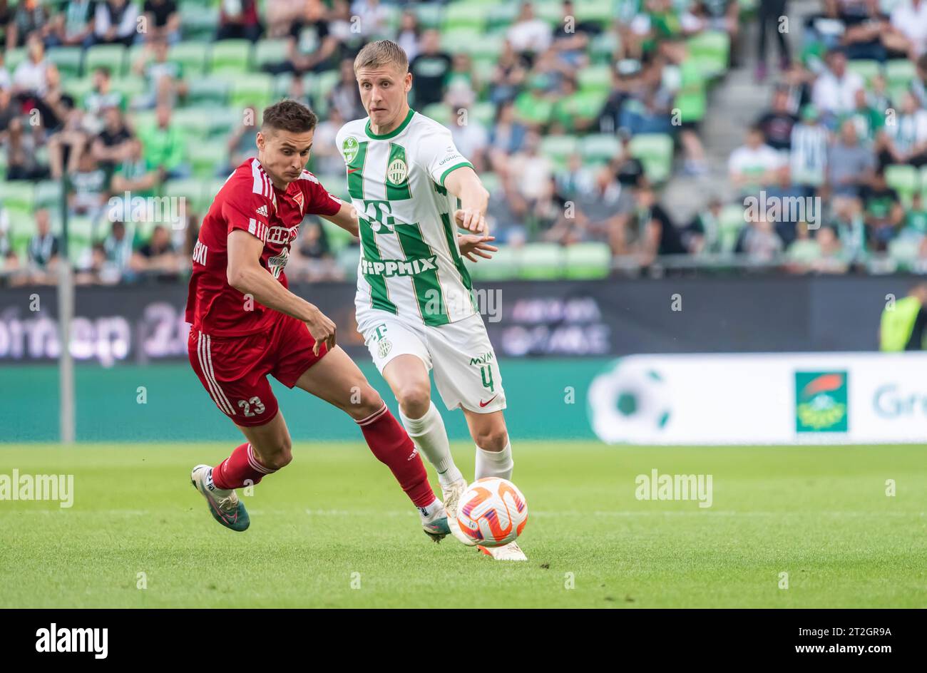Budapest, Ungarn – 20. Mai 2023. Ferencvaros Verteidiger Mats Knoester ...