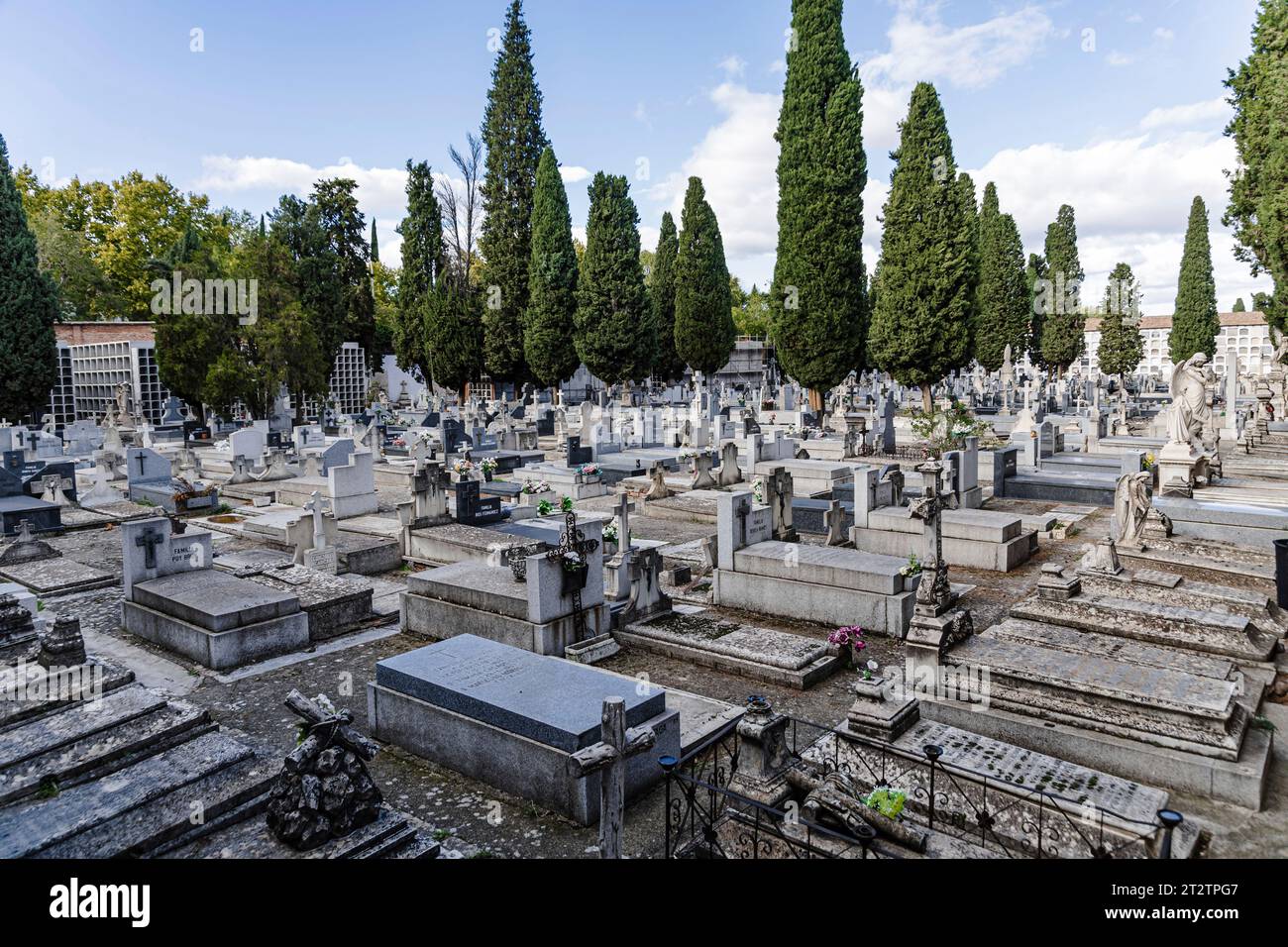Several tombs in the cemetery of San Justo, on October 20, 2023, in ...