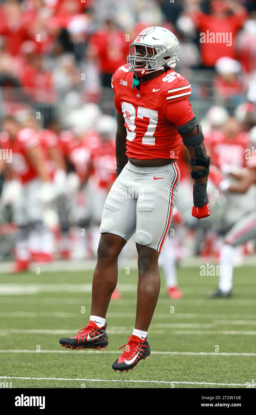 Columbus, Usa. Oktober 2023. Ohio State Buckeyes Kenyatta Jackson Jr ...