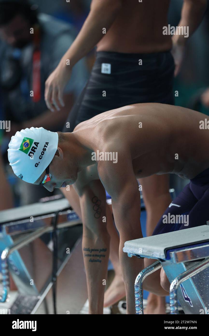 Santiago, Chile, USA. Oktober 2023. Santiago (CHL), 21/2023 - SCHWIMMEN/400M FREIHEIT/HERREN ...