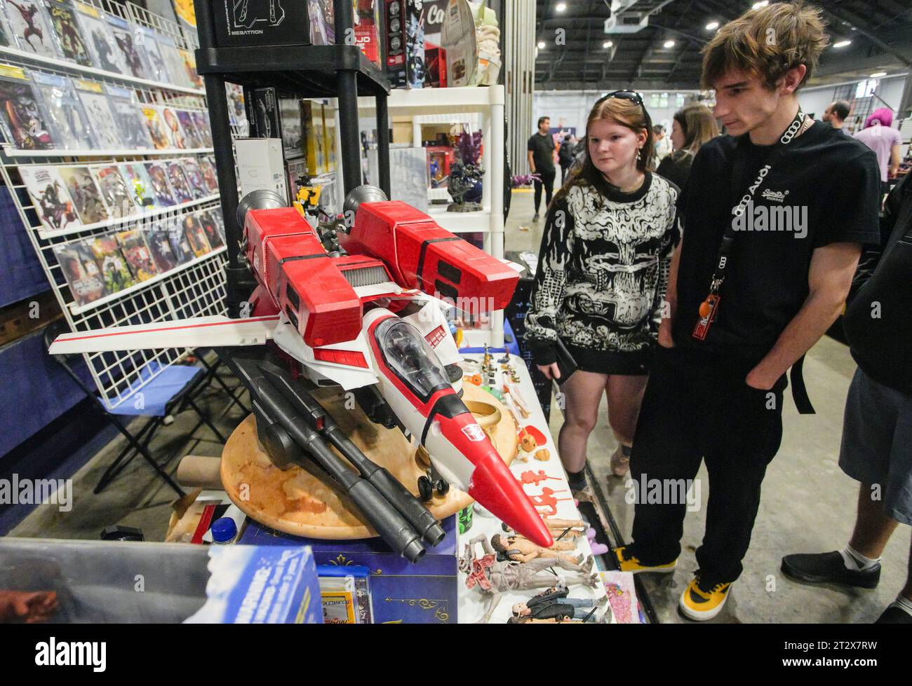 Kanada, Kanada. Oktober 2023. Besucher besuchen die Vancouver Comic and ...