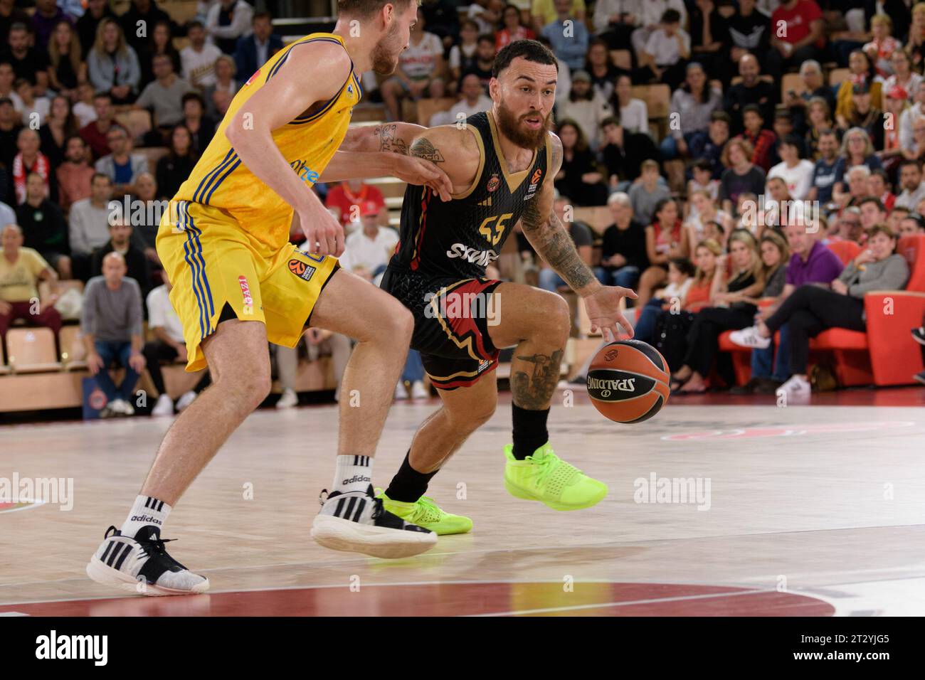 Monte Carlo, Monaco. Oktober 2023. ALS Monaco-Spieler #55 spielte Mike ...