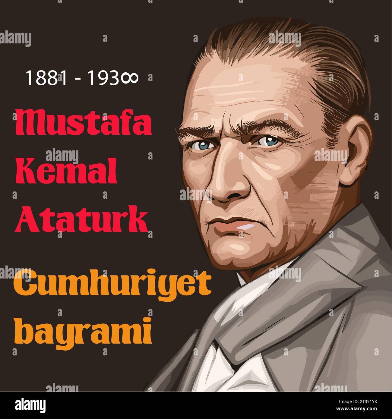 Mustafa Kemal Atatürk Stock-Vektorgrafik - Alamy