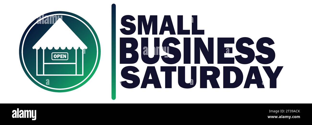 Kleine Unternehmen Samstag Vektor-Illustration. Geschäftskonzept ...