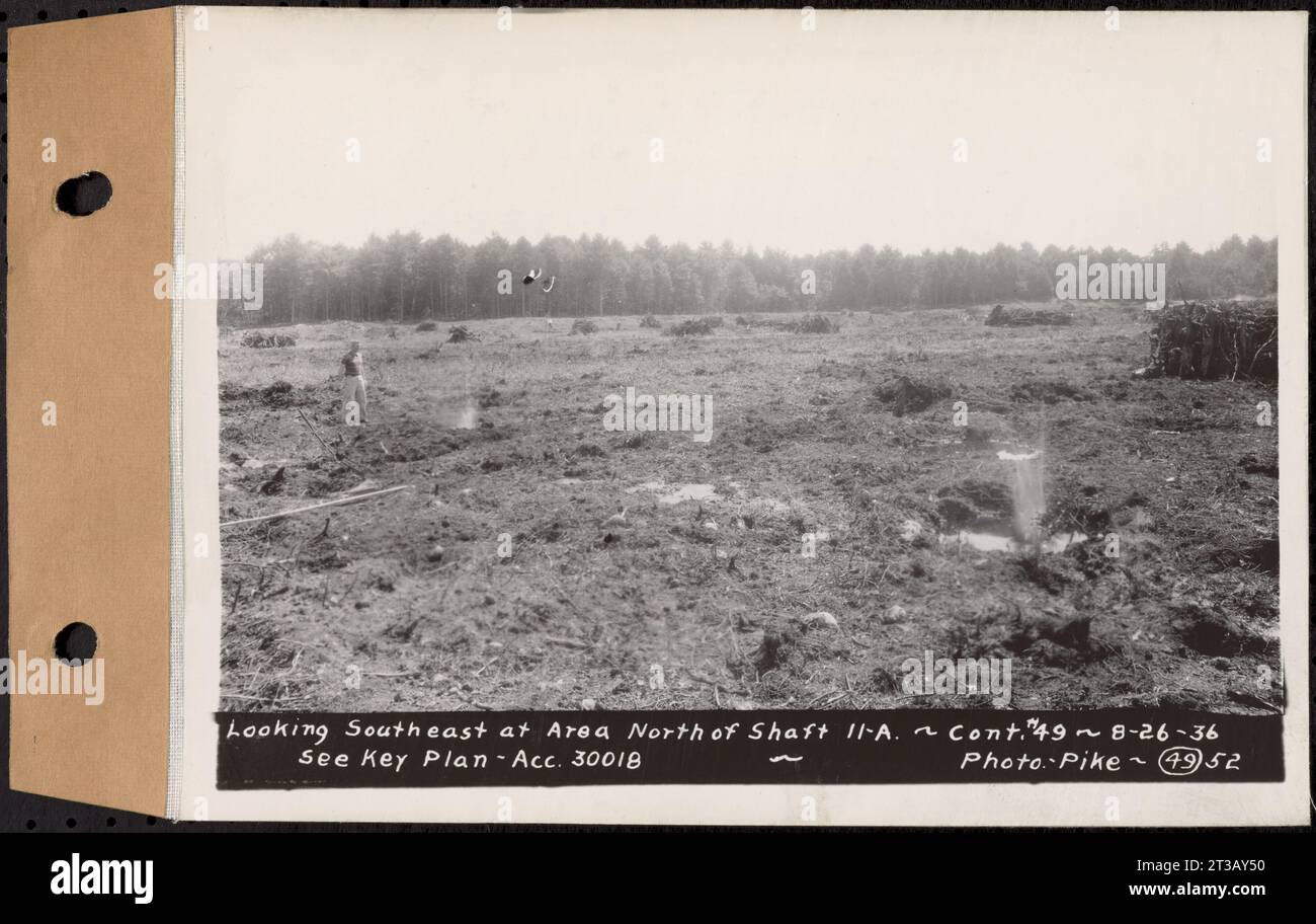 Vertrag Nr. 49, Aushub von Umleitungskanälen, Standort des Quabbin ... Vertrag Nr. 49, Aushub von Umleitungskanälen, Standort des Quabbin ...