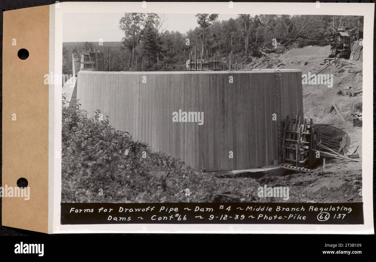 Vertrag Nr. 66, Regulating Dams, Middle Branch (New Salem) und East ...