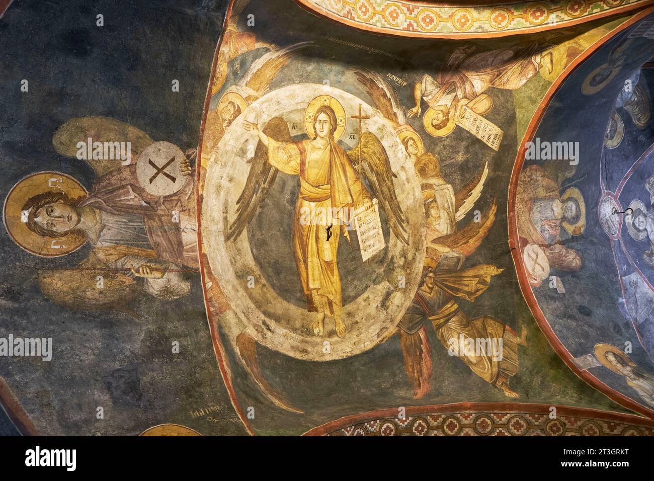 Nordmakedonien, Ohrid, das von der UNESCO zum Weltkulturerbe erklärt wurde, die Kirche Heilige ...