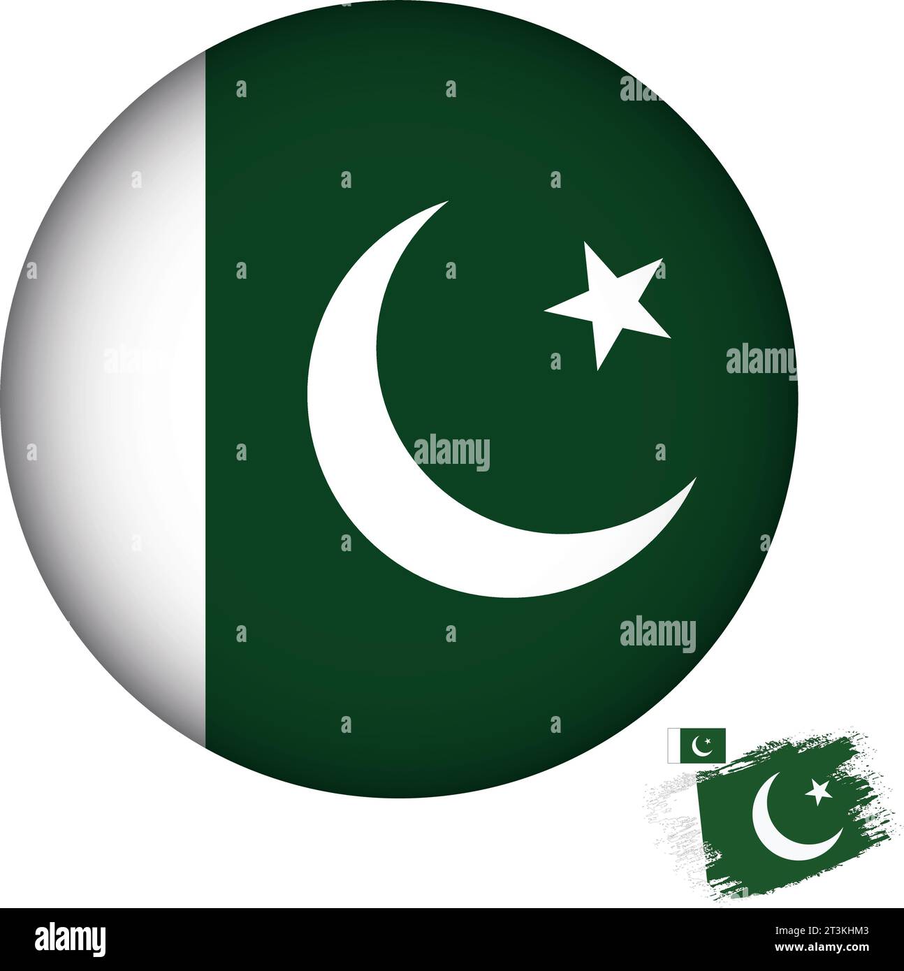 Pakistanian flag Stock-Vektorgrafiken kaufen - Alamy